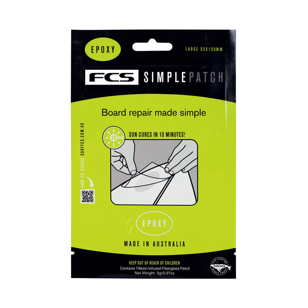 FCS Simple Patch Repair Patch Large - Epoxy — REAL Watersports