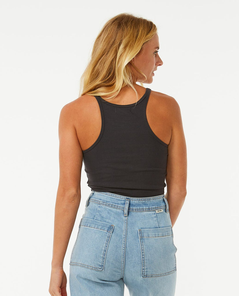 Rip Curl Endless Summer Ribbed Tank-Washed Black — REAL Watersports