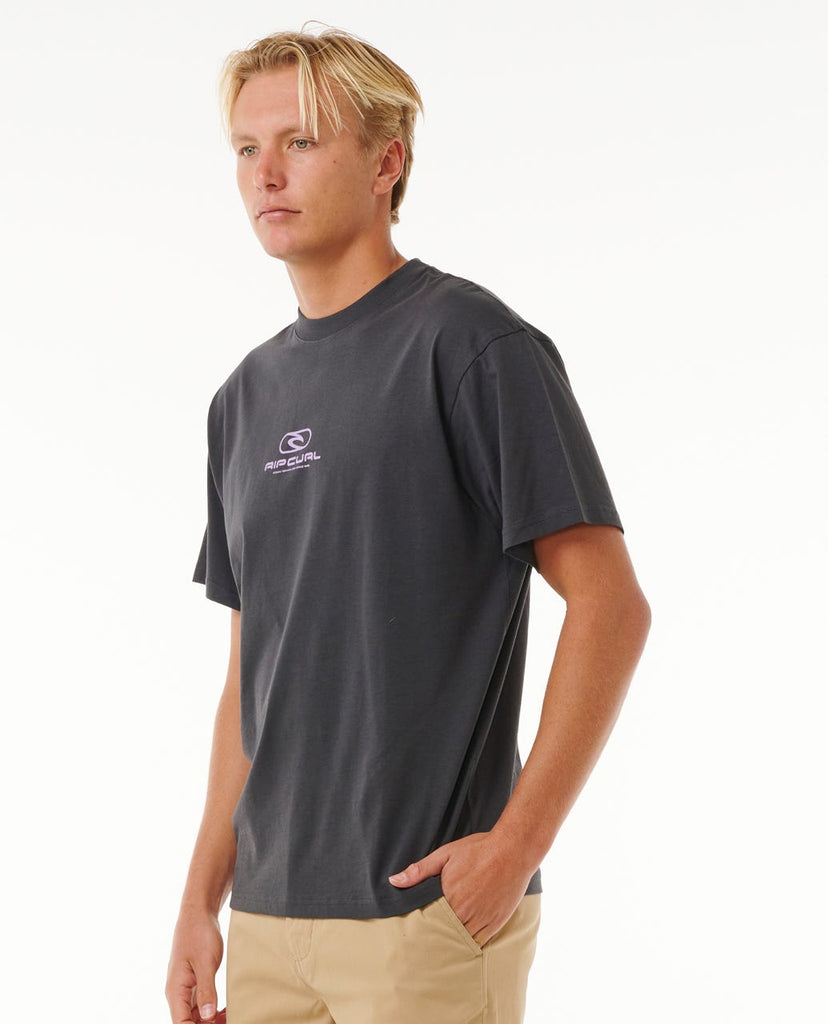 Rip Curl Pill Icon Tee-Washed Black — REAL Watersports