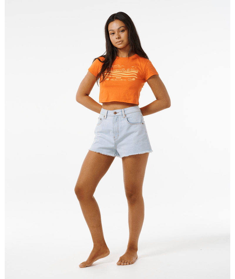 Rip Curl Summer Solstice Baby Tee-Bright Orange — REAL Watersports