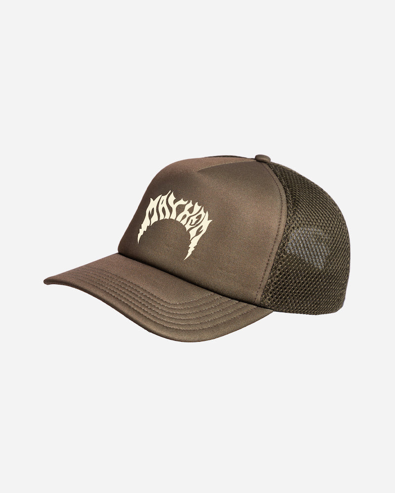 Lost Lightning Mayhem Trucker Hat-Dark Military Green — REAL Watersports