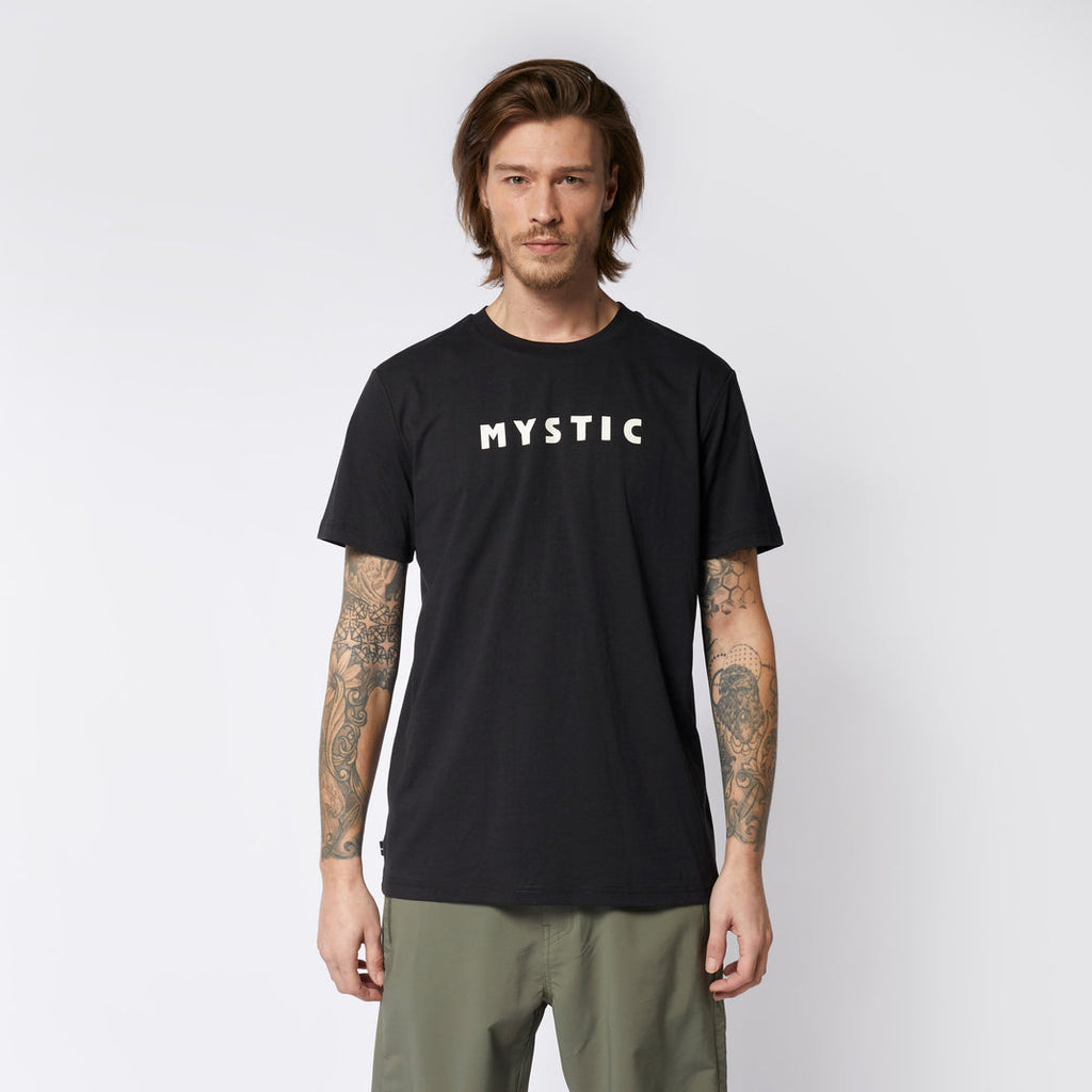 Mystic Icon Tee-Black — REAL Watersports