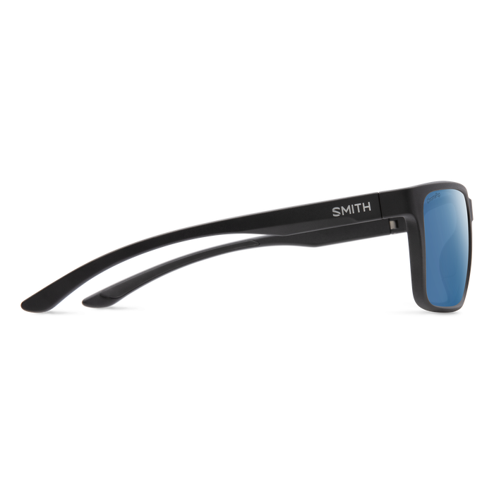 Smith Riptide Sunglasses-Matte Black/ChromaPop Glass Polar Blue Mirror ...