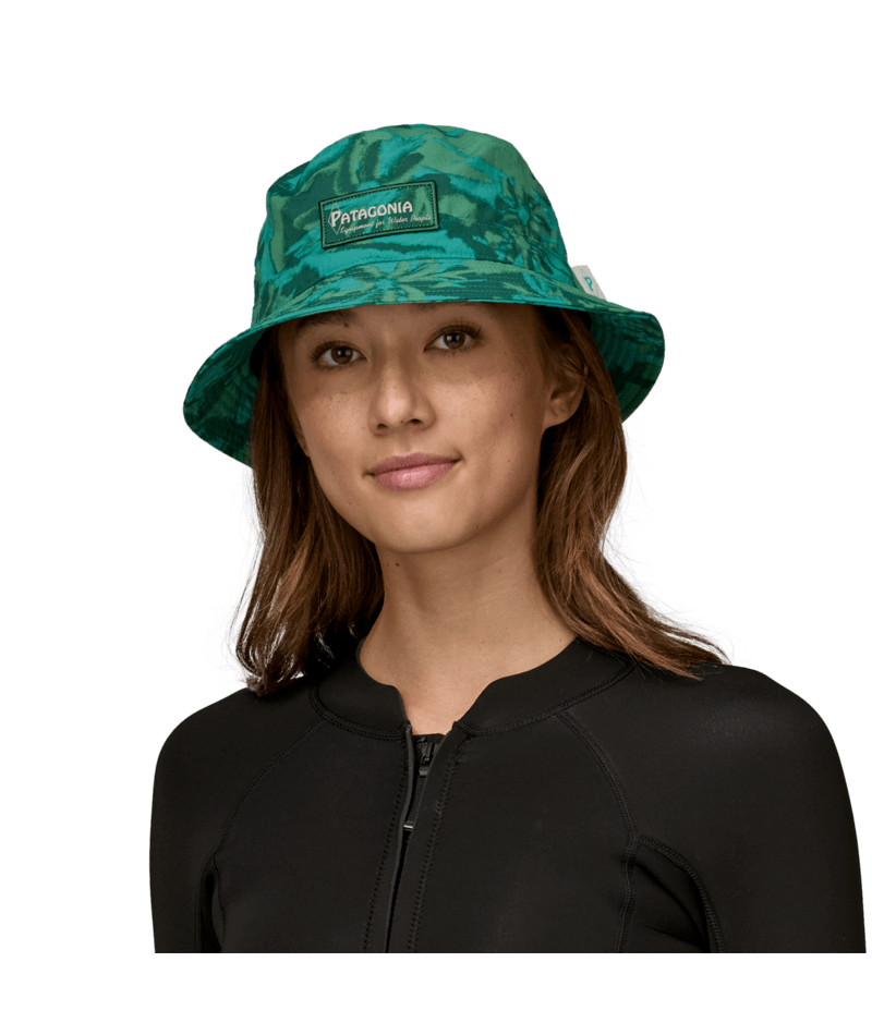 Patagonia Wavefarer Bucket Hat-Water People Banner: Cliffs and Waves C ...