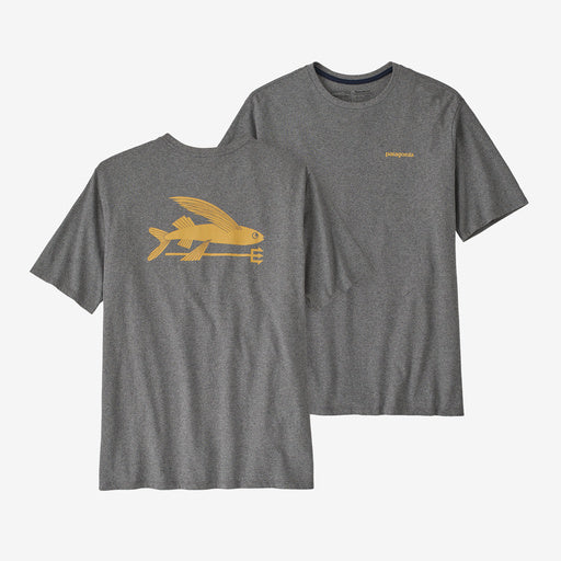 Patagonia Flying Fish Responsibili-Tee-Gravel Heather — REAL Watersports