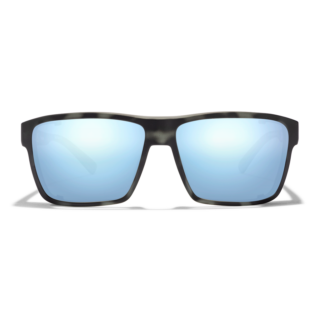 Cordina Lowlander Glass Sunglasses-Matte Black Tort/Blue Mirror Polar ...