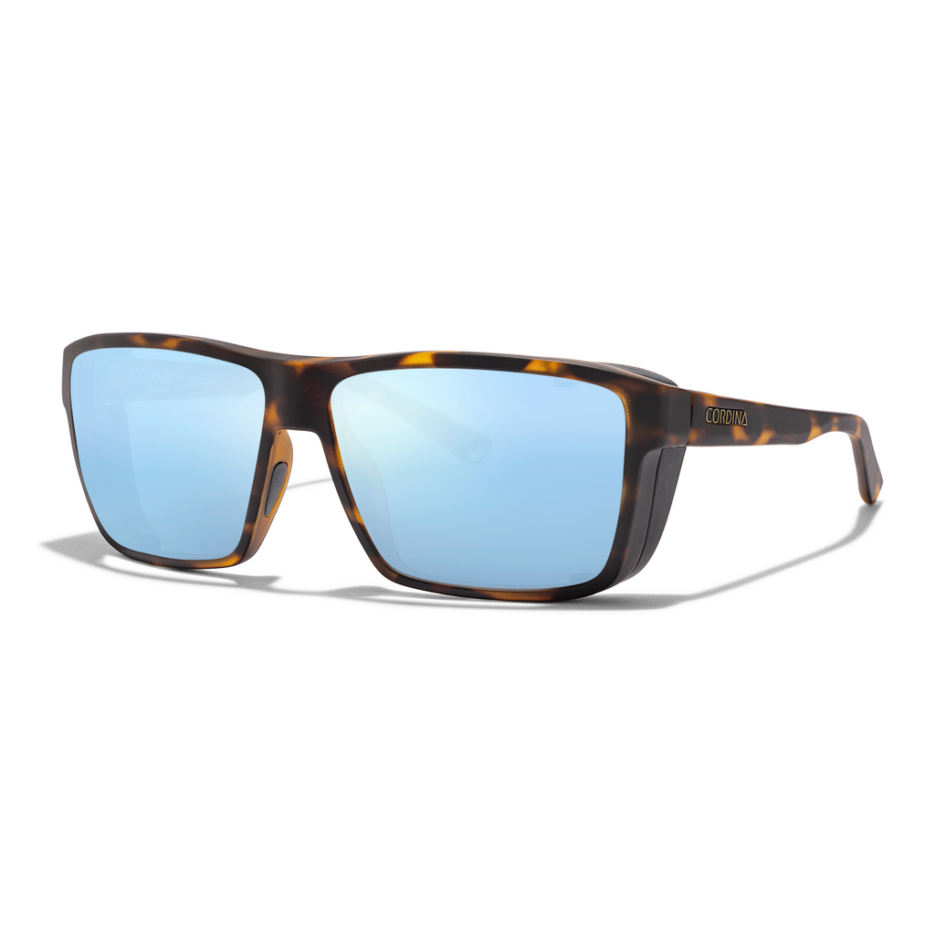 Cordina Lowlander Glass Sunglasses-Matte Tort/Blue Mirror Polar — REAL ...