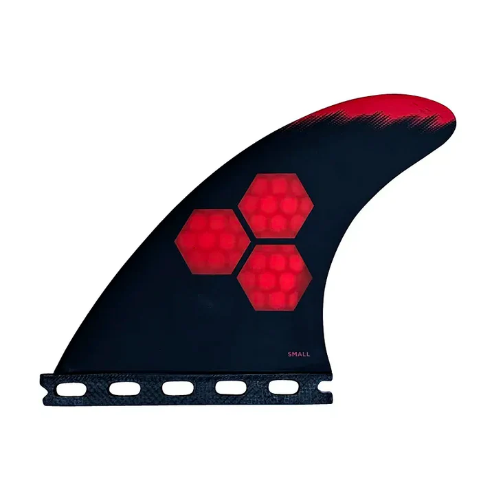 Channel Islands Tech 1 Tri/Quad Fin Set-Red-Small — REAL Watersports