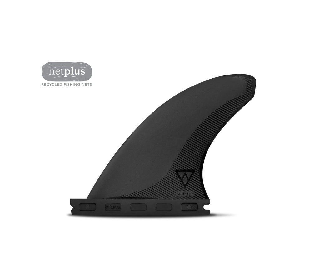 Futures Scimitar Alpha Quad Rear Fin Set-Carbon/Black — REAL Watersports