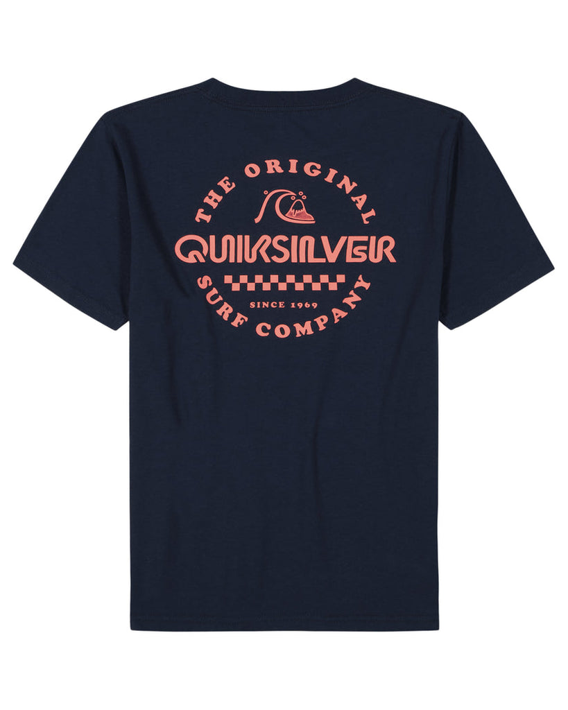 Quiksilver Boys Omni Checked Tee-Dark Navy — REAL Watersports