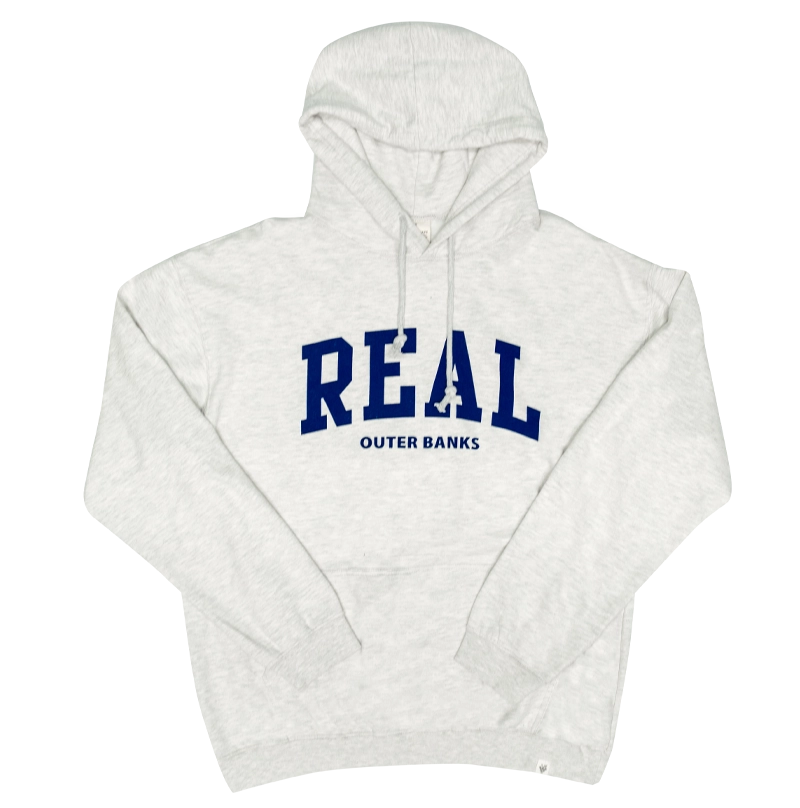 REAL Block Letters Hooded Sweatshirt-Oatmeal — REAL Watersports