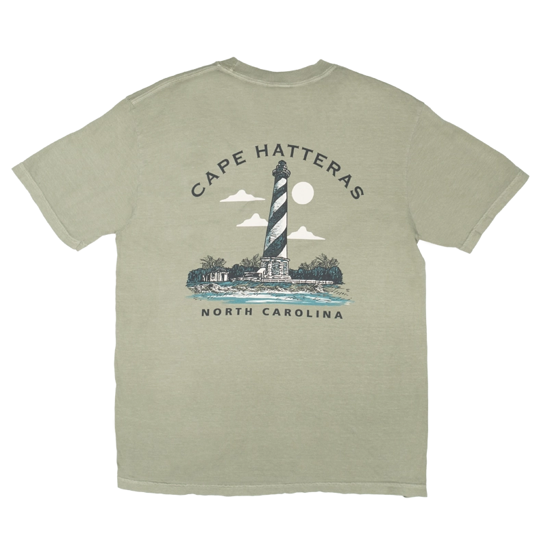 REAL Cape Hatteras Lighthouse Tee-Sandstone — REAL Watersports