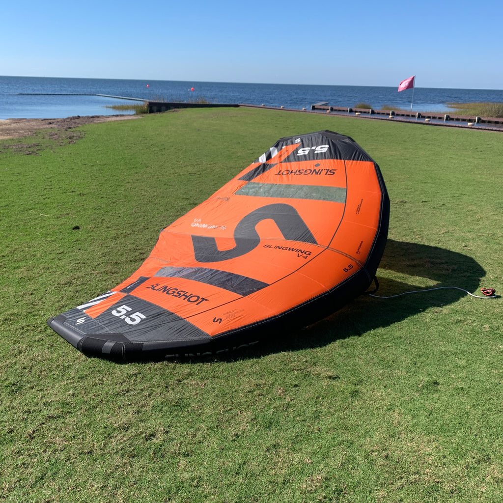 USED Slingshot SlingWing V4-5.5m-Orange — REAL Watersports