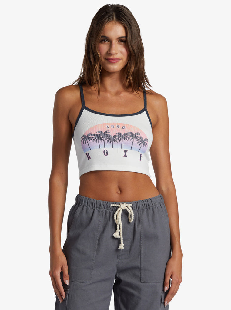 Roxy Sunset Palms Tank-Snow White — REAL Watersports