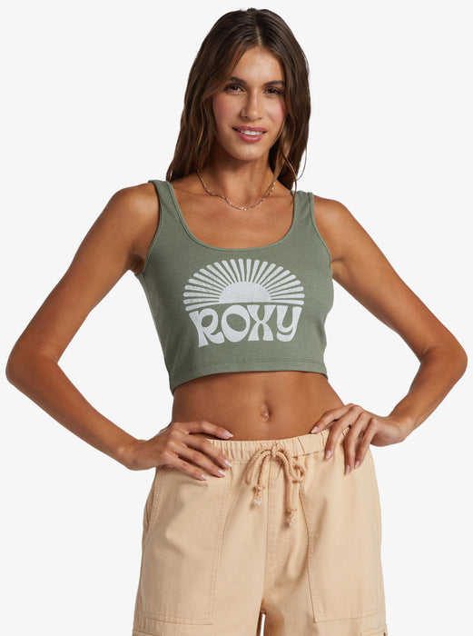 Roxy Rise And Shine Dive In Tank-Agave Green — REAL Watersports