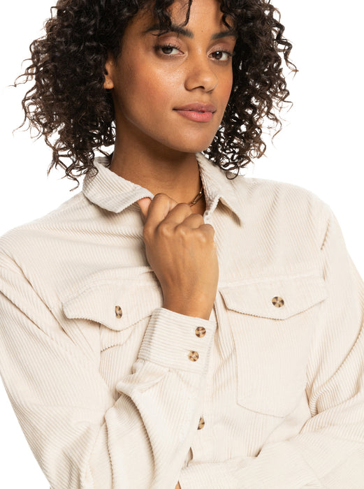 Roxy Let It Go Cord L/S Shirt-Tapioca — REAL Watersports