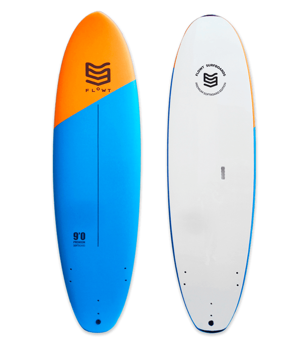 Flowt Premium Tanker Soft Top 9'0"-Blue/Orange — REAL Watersports