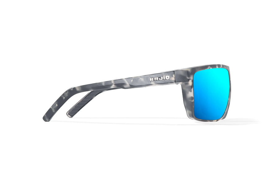 Bajio Toads Sunglasses-Gray Rock Matte/Blue Mirror Glass — REAL Watersports