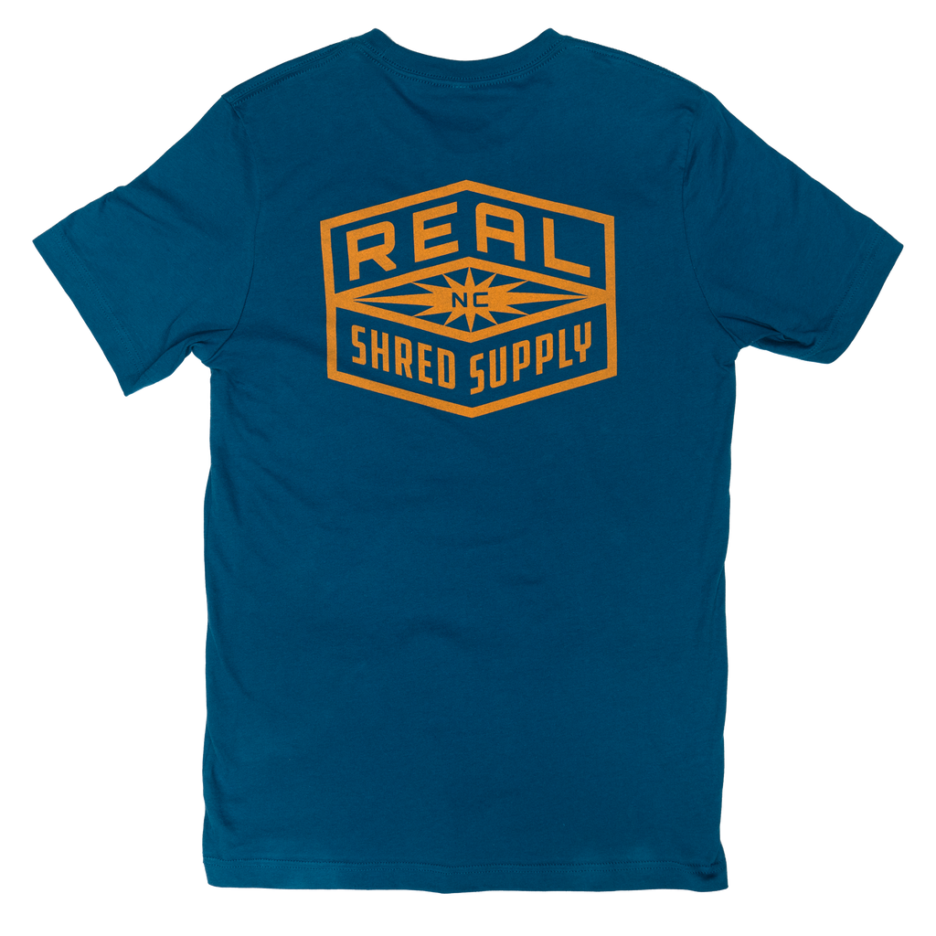 REAL Shred Supply Tee-Deep Teal — REAL Watersports