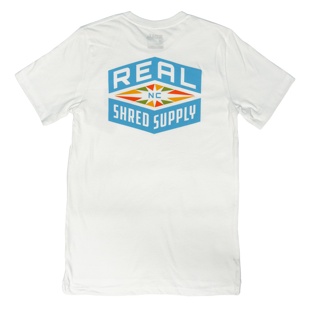 REAL Shred Supply Tee-White — REAL Watersports