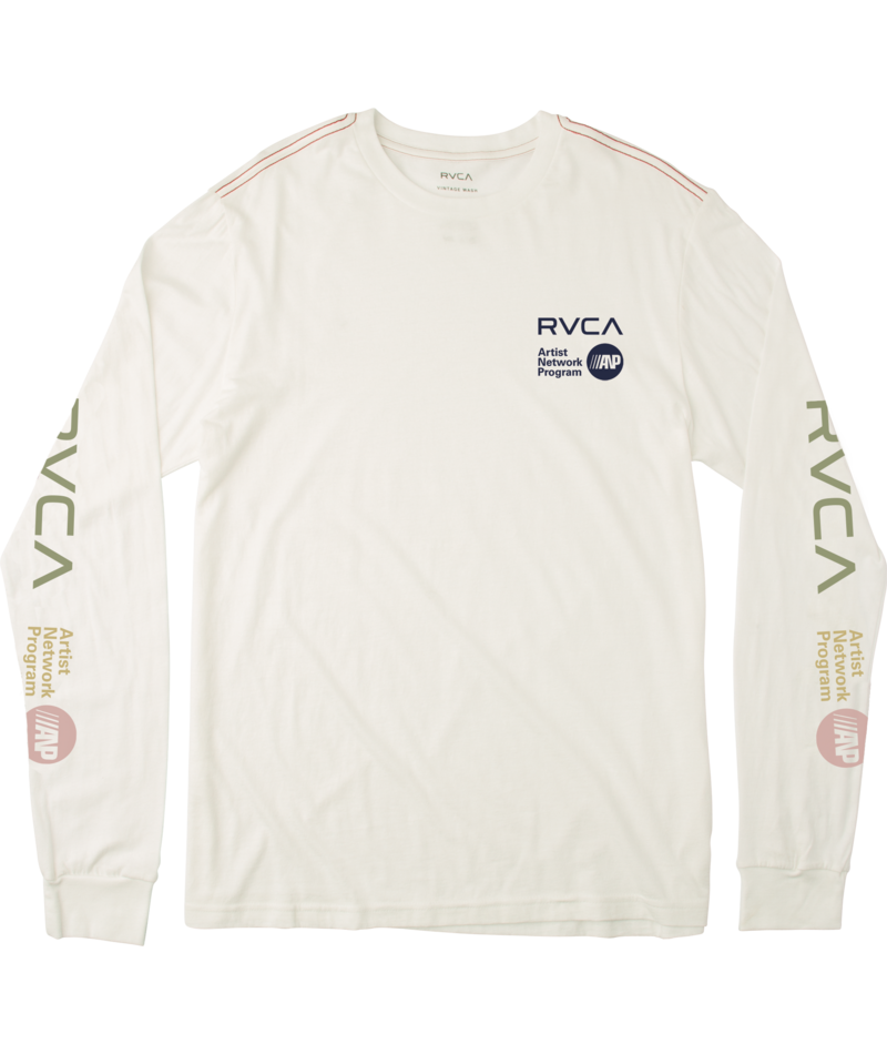 RVCA ANP L/S Tee-Antique White — REAL Watersports